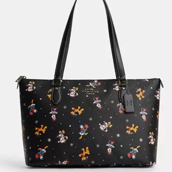 Coach | Bags | Brand New Disney X Coach Gallery Tote Bag With Holiday ...